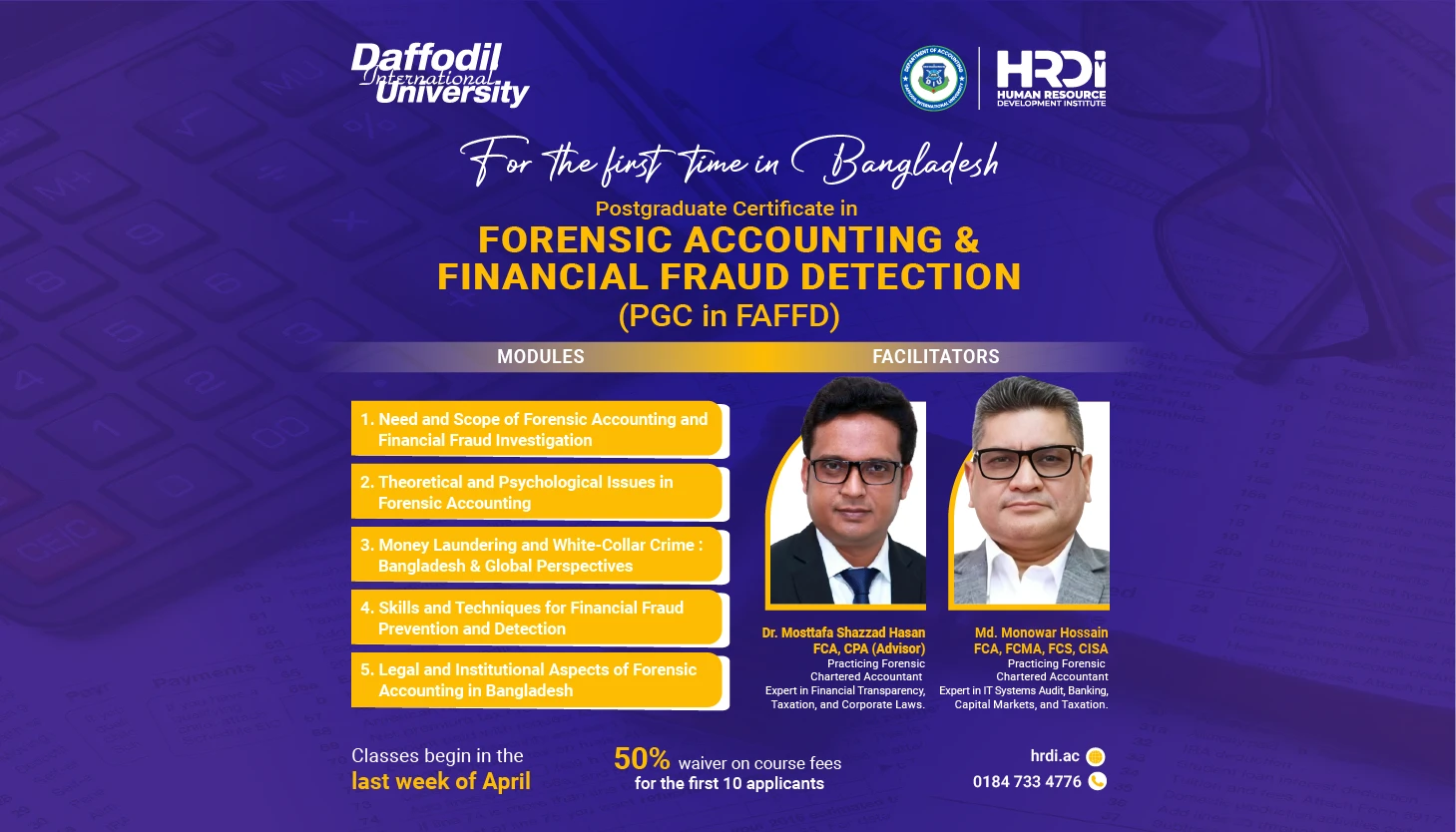 PGC in Forensic Accounting and Financial Fraud Detectio...